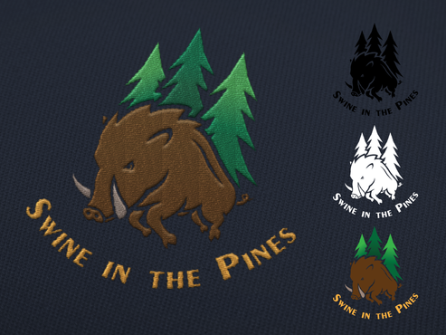 Logo for hog hunting business by Swineinthepines