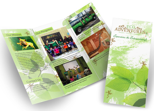Brochure for EcoAdventures- Education, Enrichment, (Animals), Conse