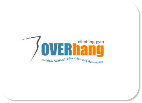 OVERhang climbing gym logo By OVERhang