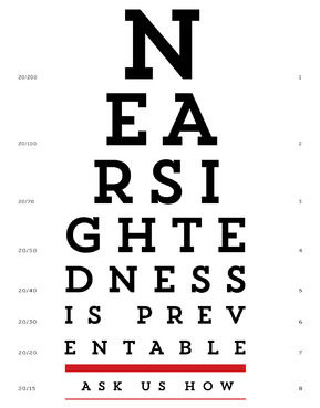 Myopia poster for Optometry Office By Sldsmci
