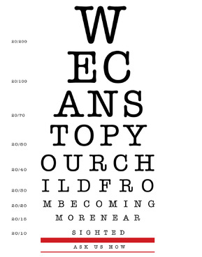 Myopia poster for Optometry Office By Sldsmci
