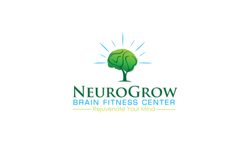 Logo for a brain center to help people improve their memory, attentio