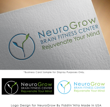 Logo for a brain center to help people improve their memory, attentio