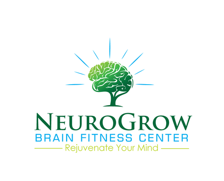 Logo for a brain center to help people improve their memory, attentio