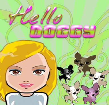 Hello Doggy Logo Design Cartoon By HelloDoggy