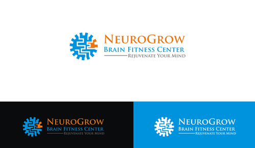 Logo for a brain center to help people improve their memory, attentio