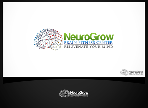 Logo for a brain center to help people improve their memory, attentio