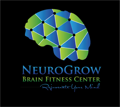 Logo for a brain center to help people improve their memory, attentio