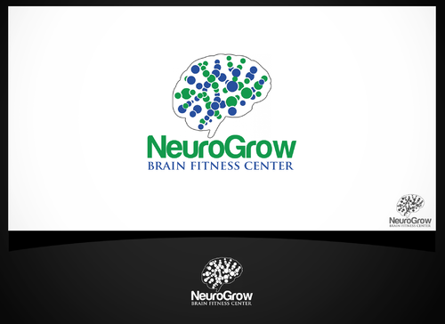 Logo for a brain center to help people improve their memory, attentio