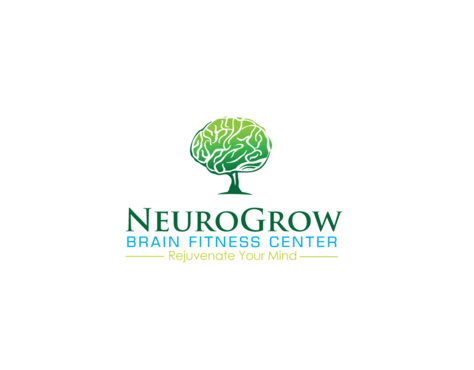 Logo for a brain center to help people improve their memory, attentio