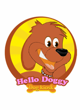 Hello Doggy Logo Design Cartoon By HelloDoggy