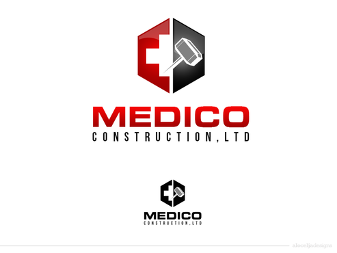 Logo For Medical Construction Company By Riarhd