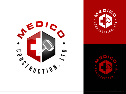 Logo For Medical Construction Company By Riarhd
