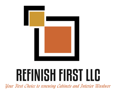 Logo for cabinet restoration company By Refinish