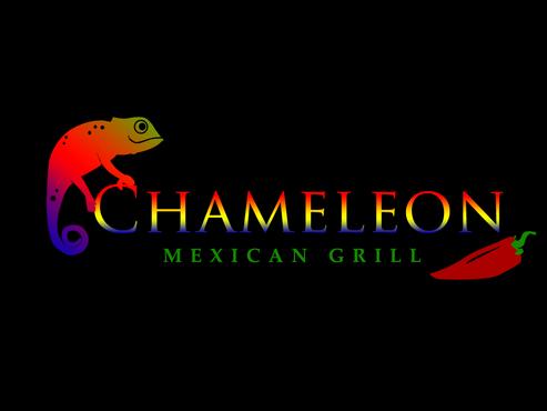 Chameleon Mexican Grill Logo By Gorsek