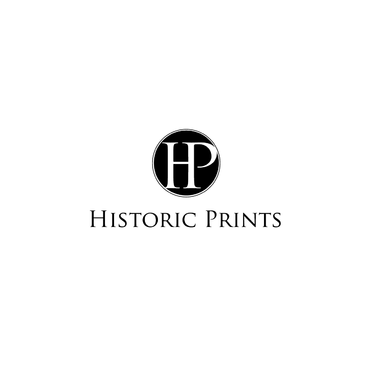 Logo for historic map and photo reproduction printing company By Glob