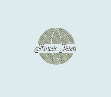 Logo for historic map and photo reproduction printing company By Glob