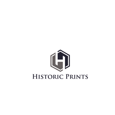 Logo for historic map and photo reproduction printing company By Glob
