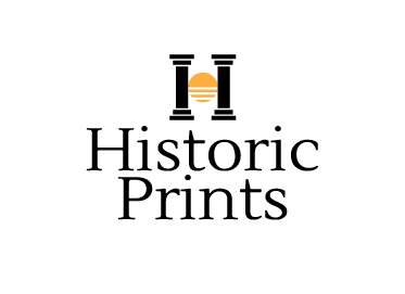 Logo for historic map and photo reproduction printing company By Glob