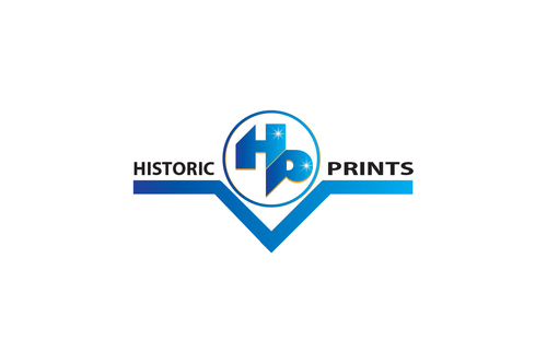 Logo for historic map and photo reproduction printing company By Glob