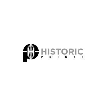 Logo for historic map and photo reproduction printing company By Glob