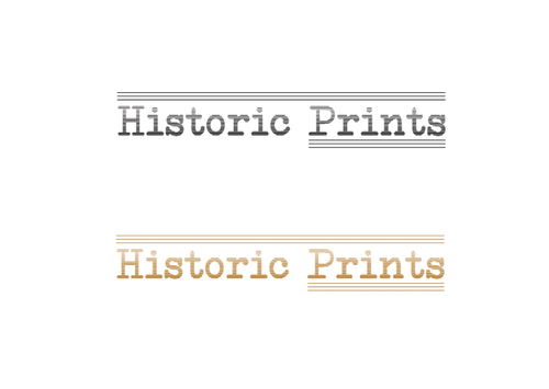 Logo for historic map and photo reproduction printing company By Glob