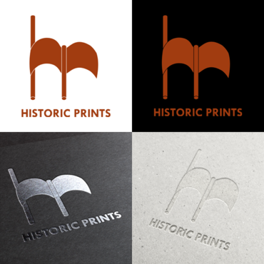 Logo for historic map and photo reproduction printing company By Glob