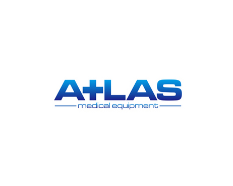 This is a business identity logo Atlas Medical Equipment By Health
