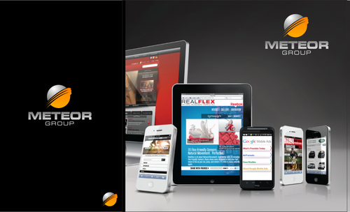 Meteor Group company logo re-design By Mulish