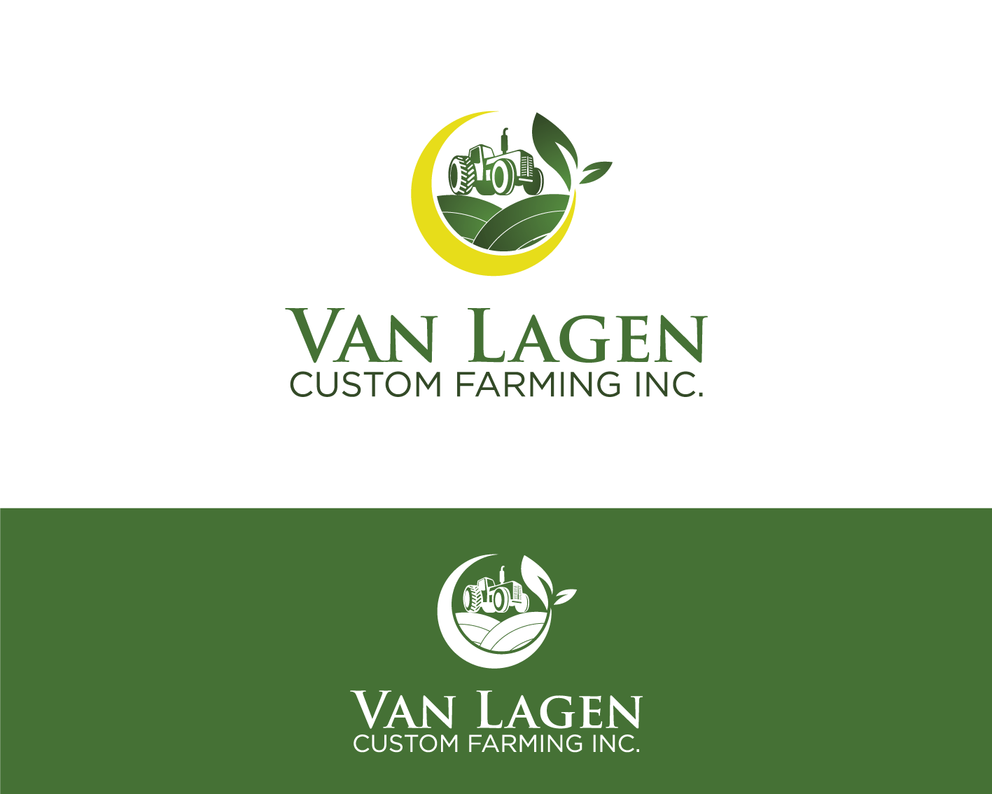 logo for a farming custom work operation by Davevl