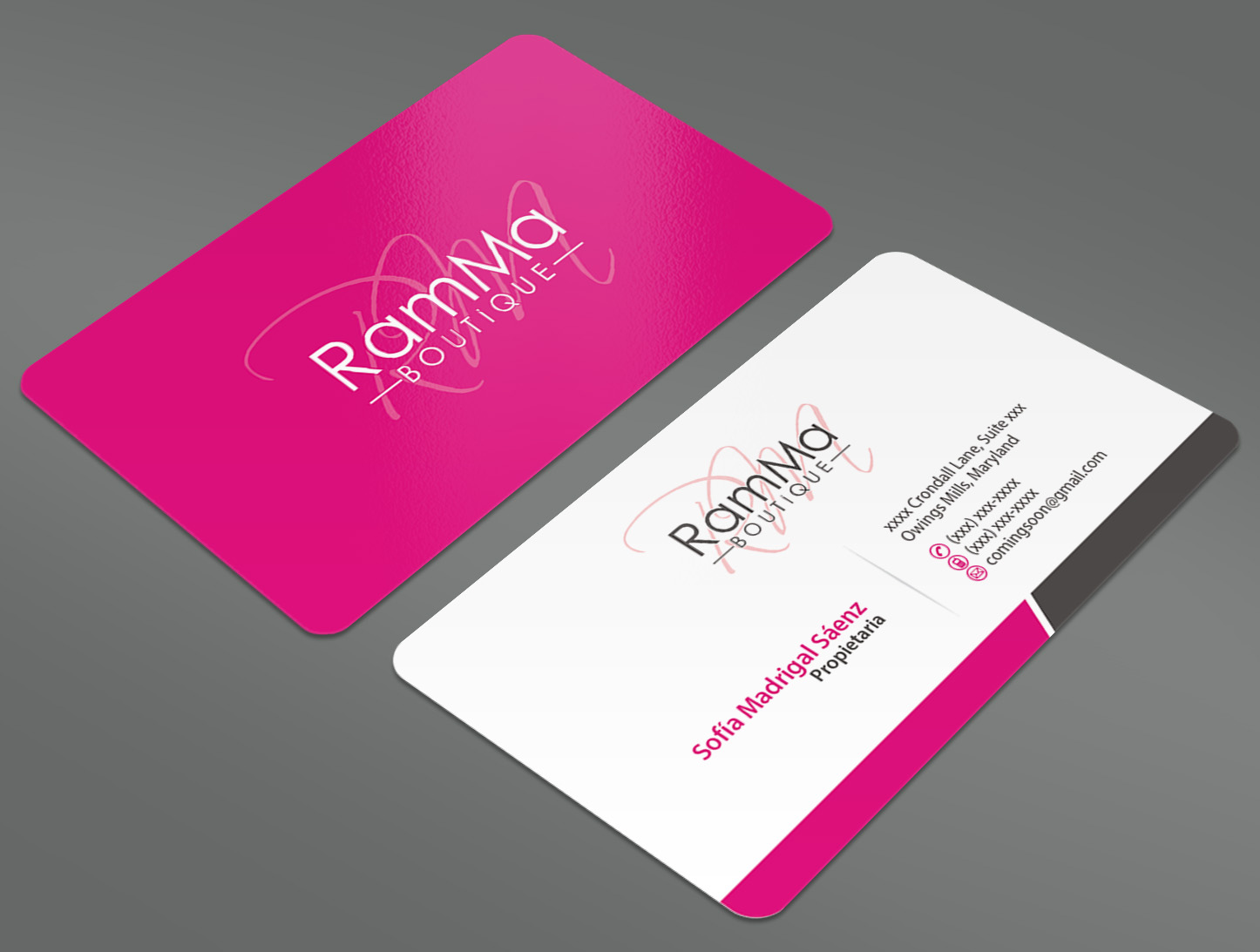 Visiting Card Design Images For Boutique Carports Garages