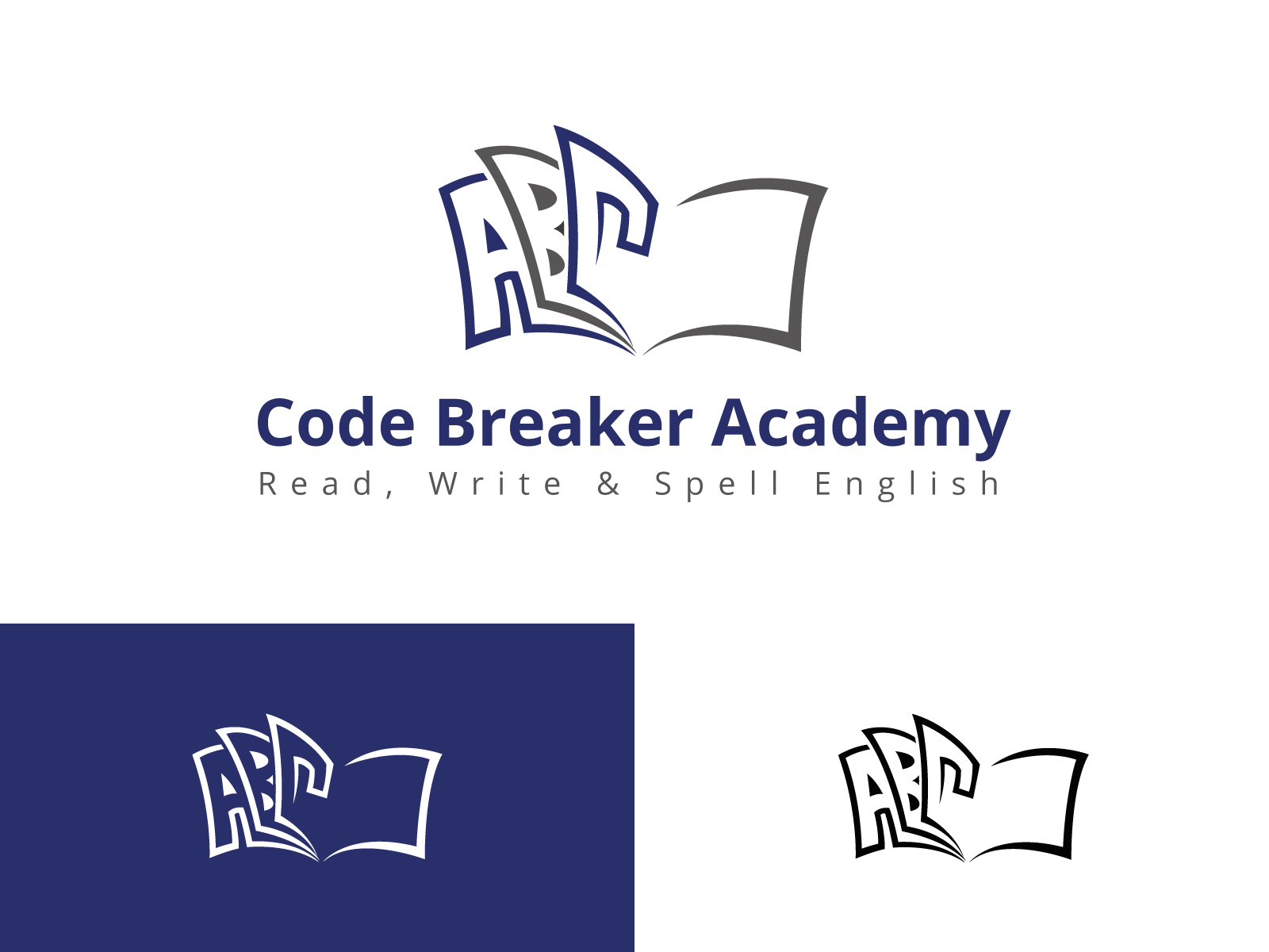 Logo design for an educational company that teaches reading and writi