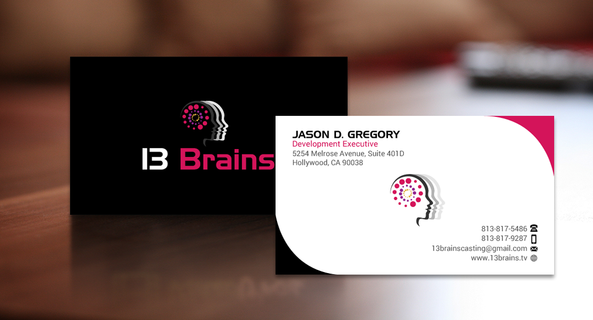 Production Company Business Card Design by LizPasillas